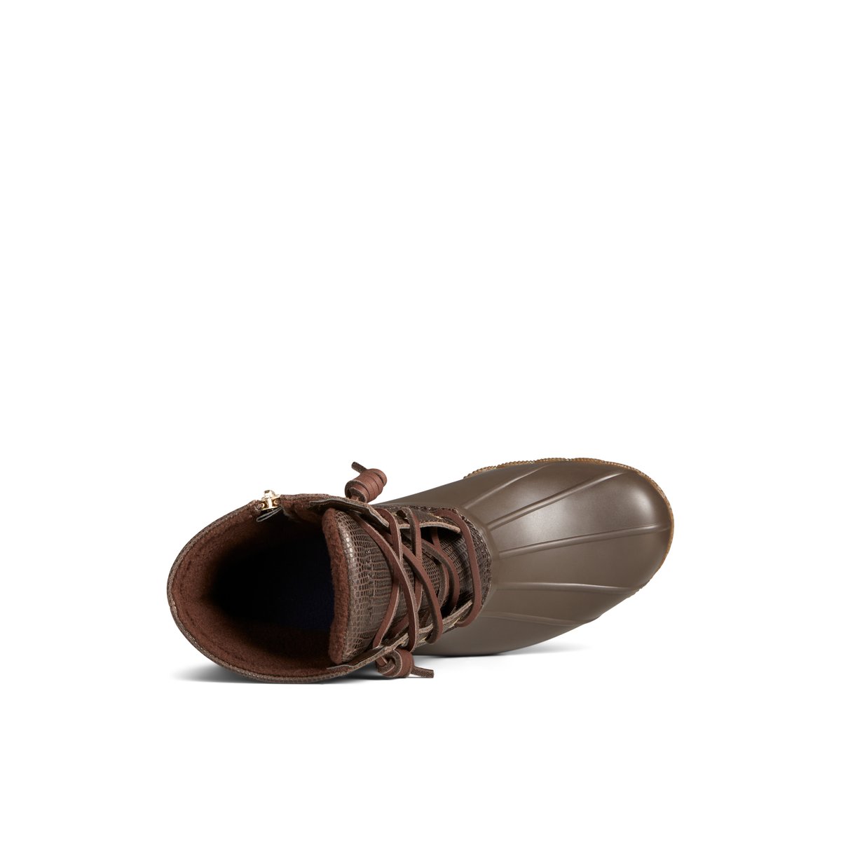 Saltwater wm Medium Brown Women s Duck Rain Boots Sperry Canada