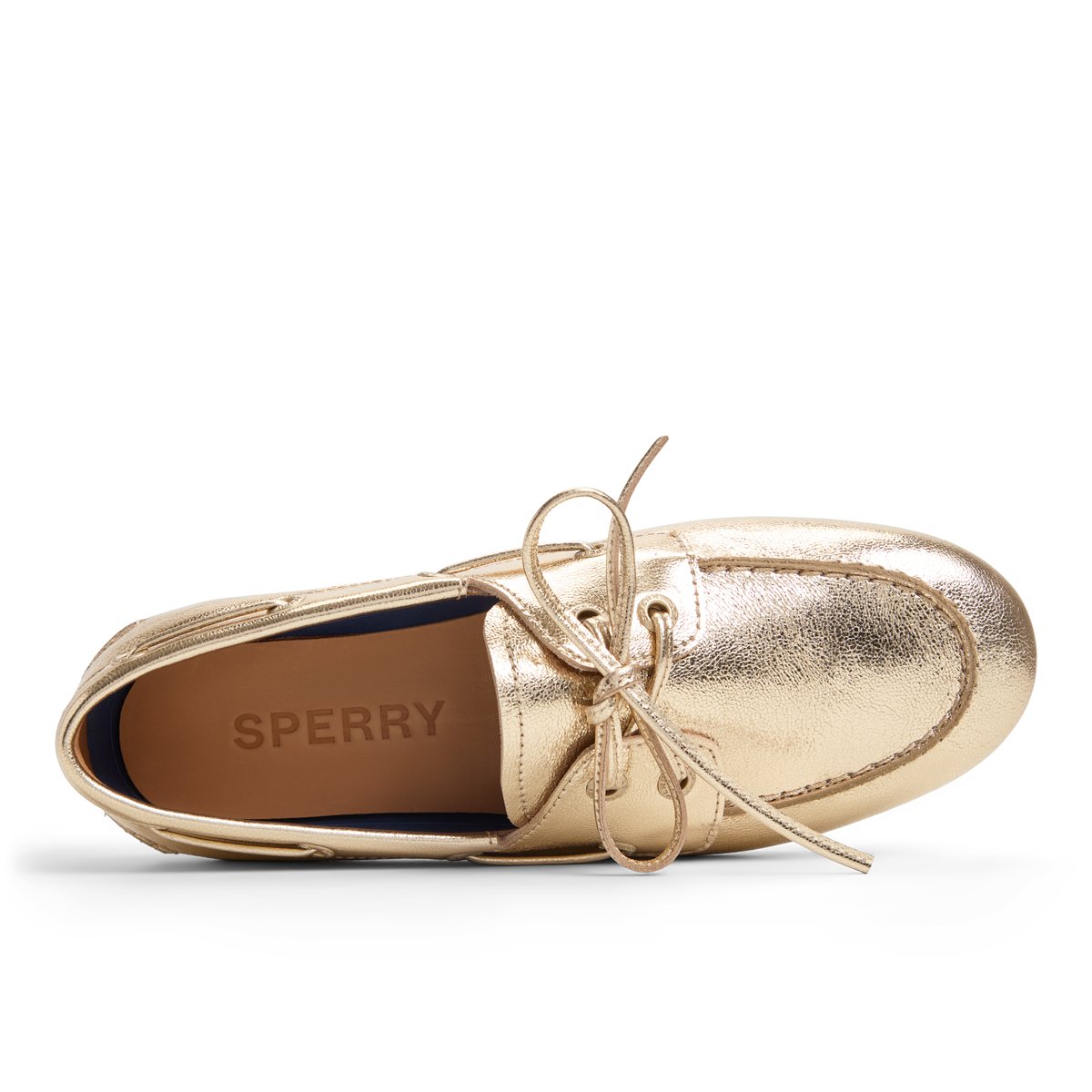 Slimboat wm Gold Women s Leather Sperry US